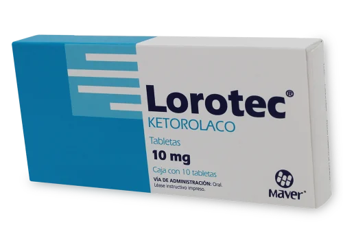 LOROTEC 10 TABLETAS 10 MG (KETOROLACO 10MG.) | MEDIPROSOLUCIONES